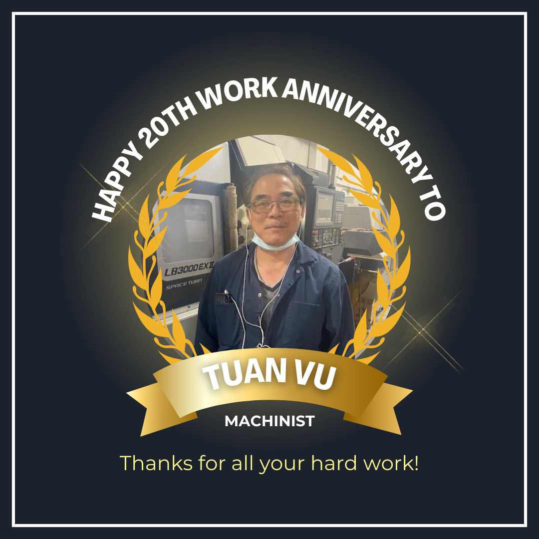Happy 20th work anniversary! Tuan Vu – CRC Wellhead